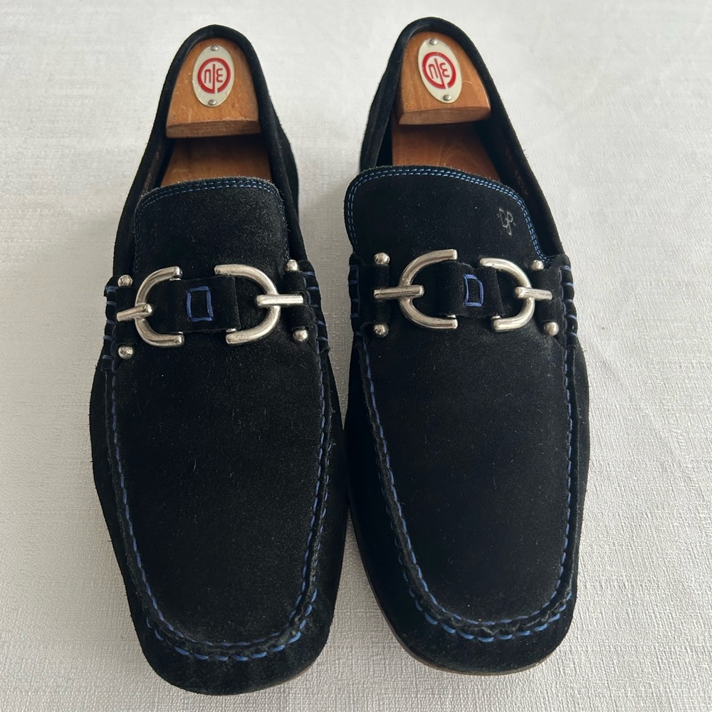 Donald Pliner Dacio Suede Loafer Shoe - Gem